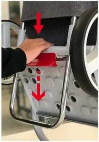 Rolser Com Tweed Polar 8 Black Tube taška na kolečkách, modrá