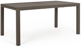 BIZZOTTO Rozkládací zahradní stůl HILDE 160x90 cm hnědý 0662981
