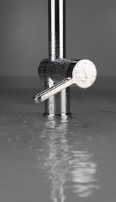 Deante Magnetic, dřezová baterie s připojením vodního filtru a elastickým výtokem, chromová, BRM_075M