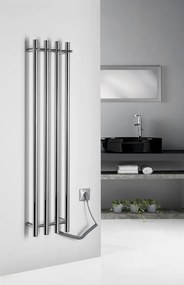 Sapho Sapho, PAPINADO elektrický sušák ručníků, 109x1200mm, 40W, černá mat, ER340