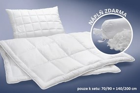 Vyvařovací set Clinisan Rozměr: polštář 50x70 cm zip+vak (500 g) + přikrývka 140x 200 cm (300 g/m²)