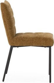 Čalouněné jídelní židle v sadě 2 ks v terakotové barvě Naomi – MOME