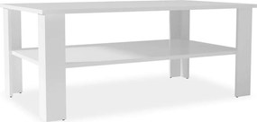 vidaXL Konferenční stolek dřevotříska 100x59x42 cm [244857] Barva: Bílá