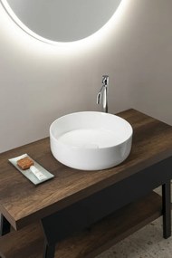 Sapho Fiastra umyvadlo na desku 40 cm bez otvoru pro baterii bez přepadu keramické bílá FT801