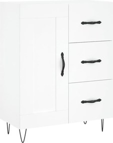 Skříň highboard bílá 69,5 x 34 x 180 cm kompozitní dřevo 3190013