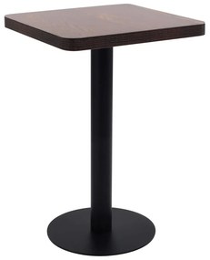Bistro stolek tmavě hnědý 50 x 50 cm MDF 286428