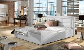 Eltap Čalouněná postel Rosano Materiál a barva potahu: Soft 17 - bílá, Rozměry (cm): 140x200