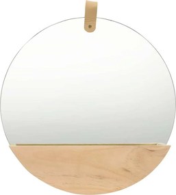 vidaXL Nástěnné zrcadlo masivní borovice 35 cm [322801]