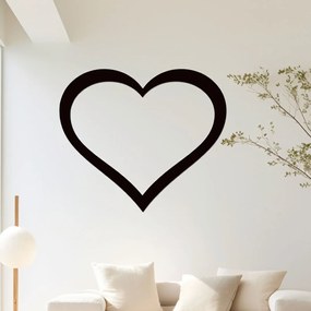 dřevo života Dřevěné srdce na zeď Barevný vzor: Černá, Rozměry (cm): 40x34