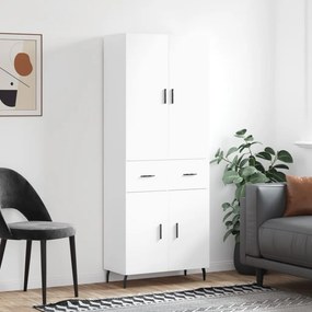 Skříň highboard bílá 69,5 x 34 x 180 cm kompozitní dřevo 3198161