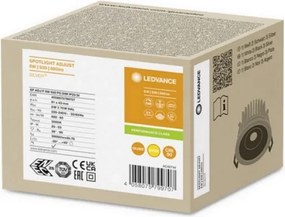 Podhledové LED svítidlo LEDVANCE SPOT ADJUST stříbrné 8W 3000K CRI90 36° stmívatelné