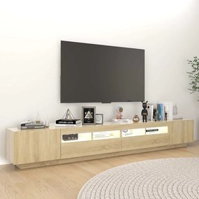 TV skříňka s LED osvětlením dub sonoma 260 x 35 x 40 cm 3081918