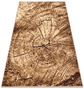 Kusový koberec BCF Morad PAŘEZ STROMU Dřevo béžový Rozměr: 160x220 cm