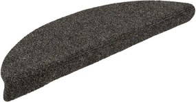 Schodové rohože samolepicí 20 ks 56 x 17 x 3 cm antracitové půlkulaté 3365675