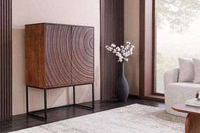 Designová vysoká komoda Waseemah 120 cm hnědé mango