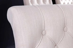 Designová židle s područkami Queen II béžová