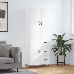Skříň highboard bílá 69,5 x 34 x 180 cm kompozitní dřevo 3195875