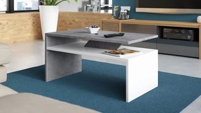Mazzoni PRIMA beton / bílá, konferenční stolek
