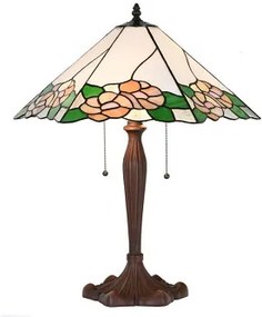 Stolní lampa Tiffany FLOWERS Clayre &amp; Eef 5LL-1213