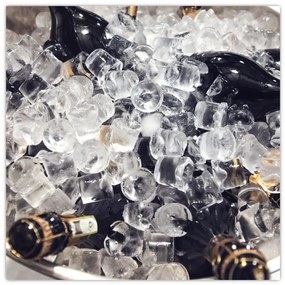 Obraz - šampaňské v ledu (30x30 cm)
