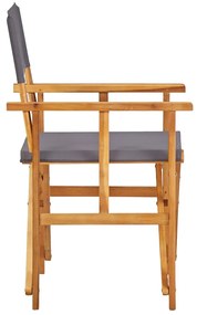 Režisérské židle 2 ks masivní akáciové dřevo,  45947