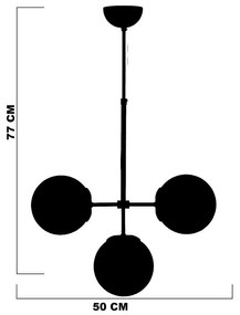 Závěsné svítidlo se skleněným stínidlem ve zlato-bílé barvě ø 15 cm Seagull – Squid Lighting