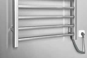 Sapho Sapho, ESKINADO elektrický sušák ručníků, hranatý, 600x1500 mm, 130 W, leštěná nerez, ER450V
