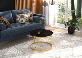 ADRK Furniture Konferenční stolek RINEN CT-RNN-G-B