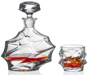 Bohemia Jihlava křišťálový whisky set Calypso 1+6