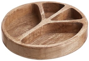 PEACE Miska na snack z mangového dřeva 22 cm