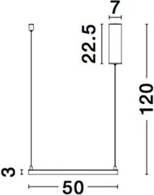 Závěsné LED svítidlo NOVA LUCE ETERNA 30W 3000K 9990736 stmívatelné Triac