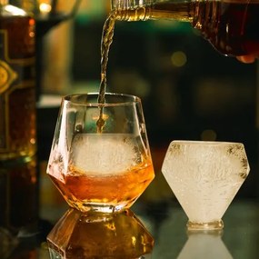 Ice Diamond Lisovač ledových koulí 6,1 cm Diamond Lisovací sada ledu pro whisky