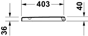 Duravit 28310000 - Záchodové prkénko D-CODE 37,4x42 cm bílá