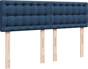 Box spring postel s matrací modrá 140x200 cm textil 3287499