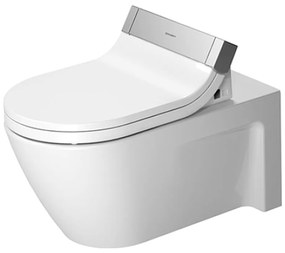 Duravit Starck 2 - závěsné WC 37,5 x 62 cm, pro Sensowash sedátka, bílé 2533590000