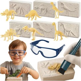 KRUZZEL Dětská sada pro vykopávání dinosaurů Kruzzel