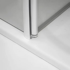 Roth TOWER LINE TDN2 Dvoukřídlé sprchové dveře pro instalaci do niky 110 cm Profil: Matný elox, Sklo: Hladké čiré