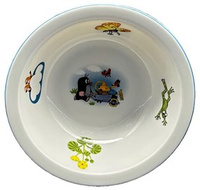 Dětská porcelánová miska Krtek zahradníkem, průměr 165 mm, THUN 1794, 1 ks