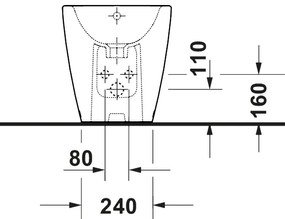 Duravit 2294100000 - Stojící bidet D-NEO keramika/lesklá bílá