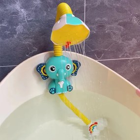 Hračka do vany, sprcha se zvířátky Barva: zelený slon - Blue 428