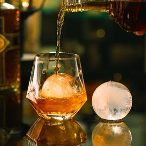 Sada na lisování ledových koulí Výrobník 60 mm průhledné koule do whisky