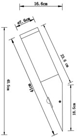 Globo 3157S - Venkovní svítidlo DACIA 1xE27/60W/230V IP44