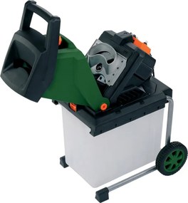 Zahradní štěpkovač/drtič CHIP s 50l sběrnou nádobou, 3100W černá/zelená Gardebruk