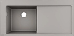 Hansgrohe - Vestavný granitový dřez S5110-F45, betonová šedá 43330380