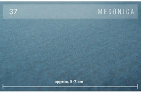 Třímístná pohovka kobo 207 cm samet modrá MUZZA