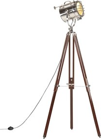 Stojací lampa na stativu masivní mangovníkové dřevo 180 cm 286203
