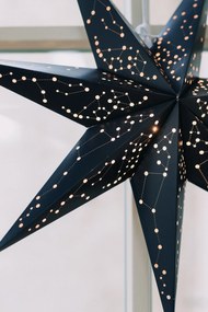 STAR TRADING Závěsná svítící hvězda Galaxy 60 cm, modrá barva, papír
