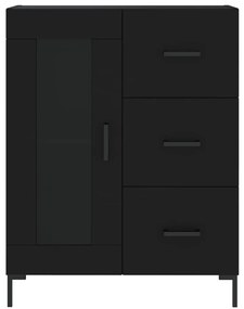 Skříň highboard černá 69,5 x 34 x 180 cm kompozitní dřevo - Default Title