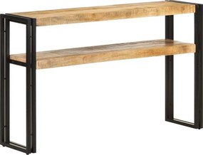 vidaXL Konzolový stolek 120 x 30 x 75 cm hrubé mangovníkové dřevo [321099]