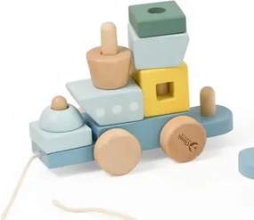 TEDDIES Tahací vláček Oceán / Stavebnice / Dřevo / 28 dílků / 12m+